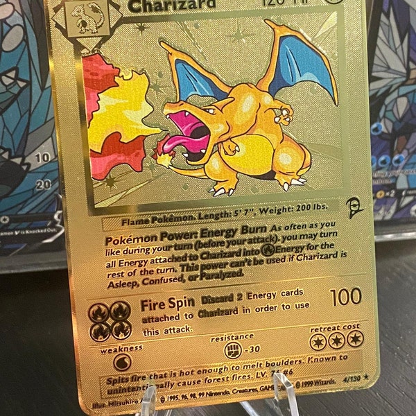 Shining Gold Charizard - Etsy