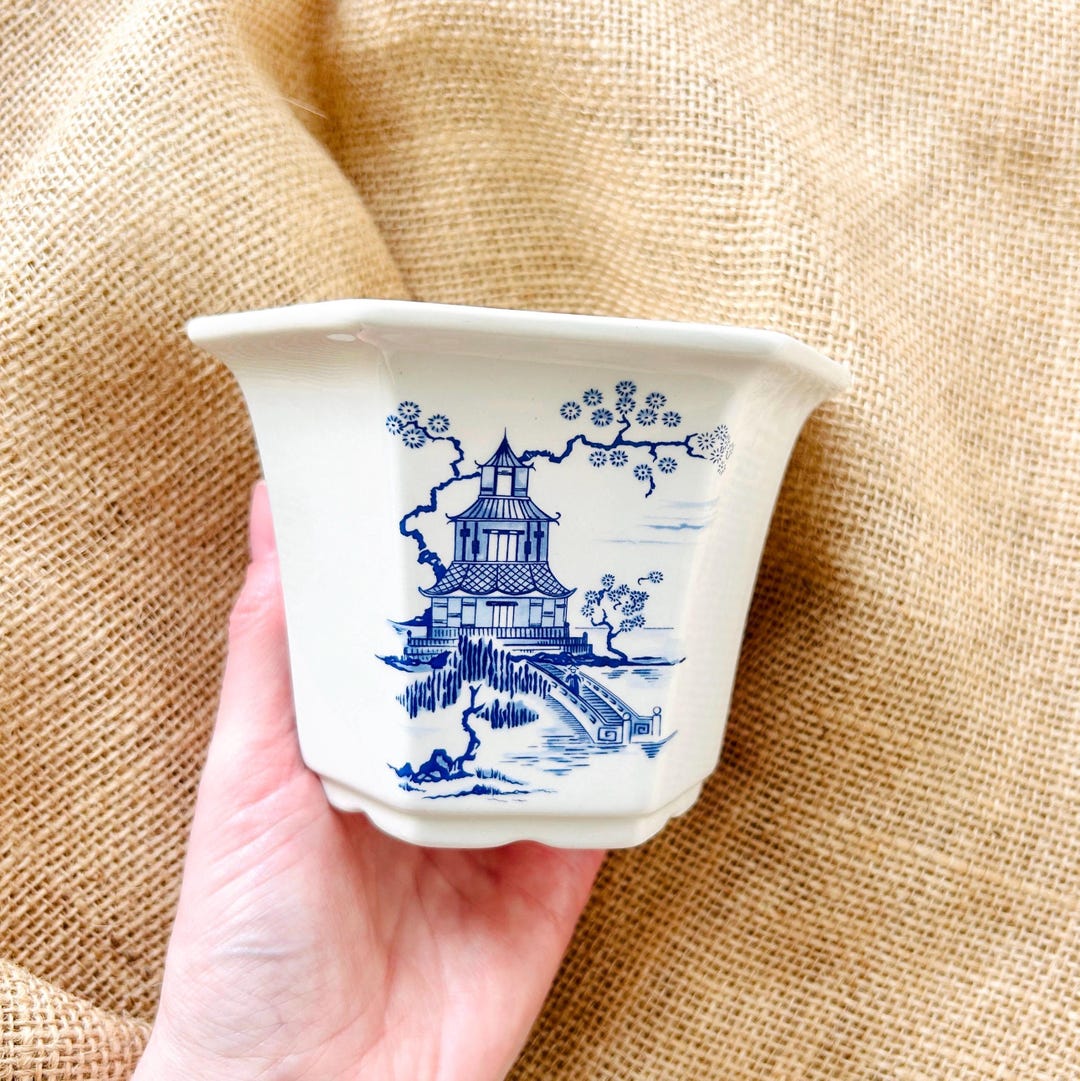 Royal Winton Pottery ‘old Willow’ Planter - Gift for Her - Decorative ...