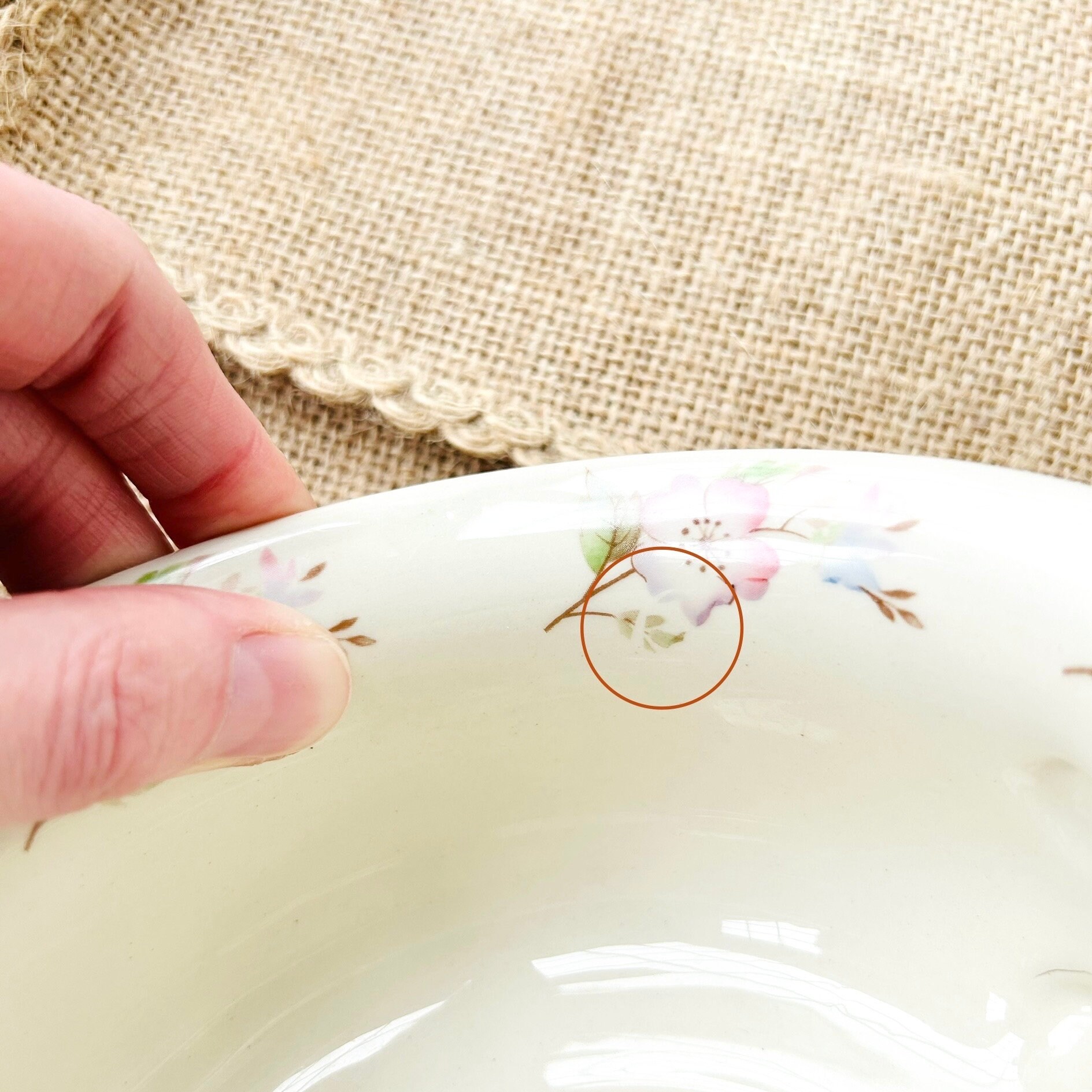 Heron Cross Pottery Floral Chamber Pot Vintage Home Decor Gift for Her ...