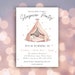 Minimalist Sleepover Birthday Invitation Slumber Party Invite Girl ...