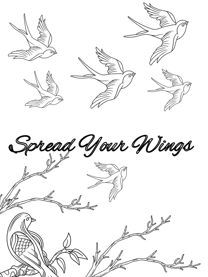 Aesthetic Digital Coloring Pages - Etsy
