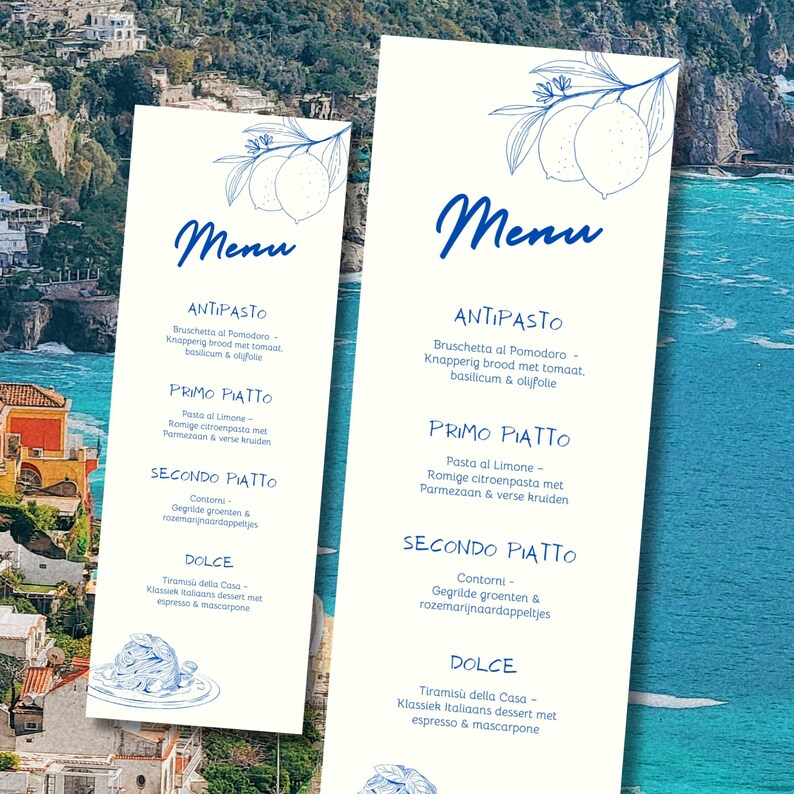 Editable Canva Menu Template | Printable Minimalist Event Menu | 21 ...
