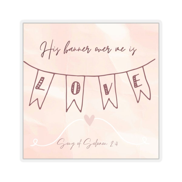 His Banner Over Me - Etsy