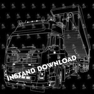 VOLVO FM TRUCK Drawing Engrave File - Etsy