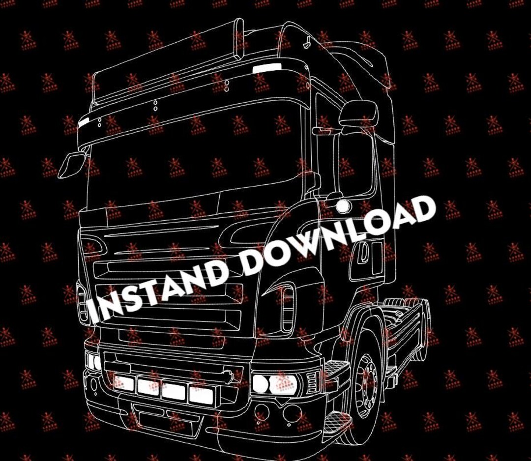 Fichier de gravure de dessin SCANIA R500 TRUCK - Etsy France
