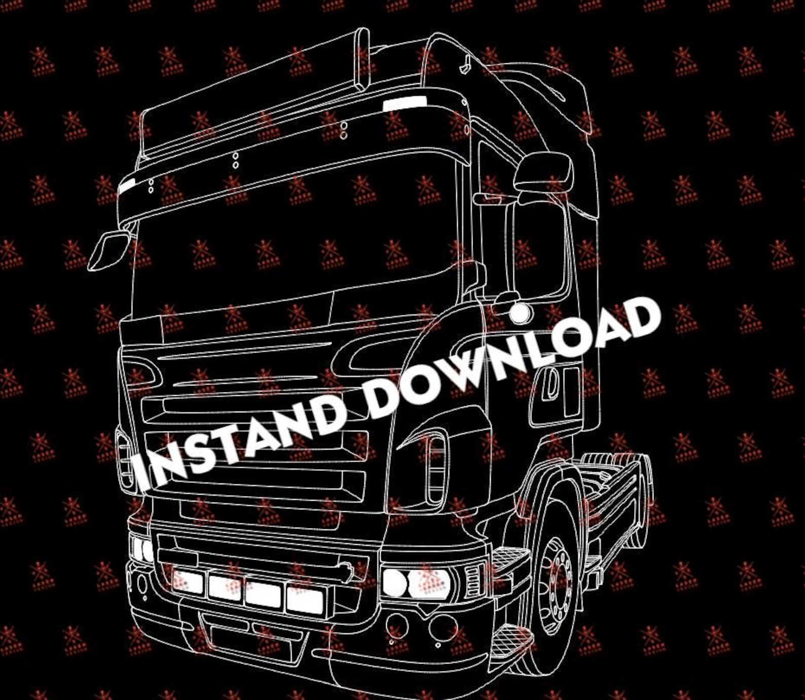SCANIA R500 TRUCK Drawing Engrave File - Etsy