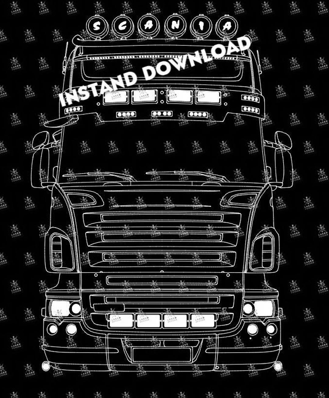 SCANIA R620 TRUCK Drawing Engrave File - Etsy