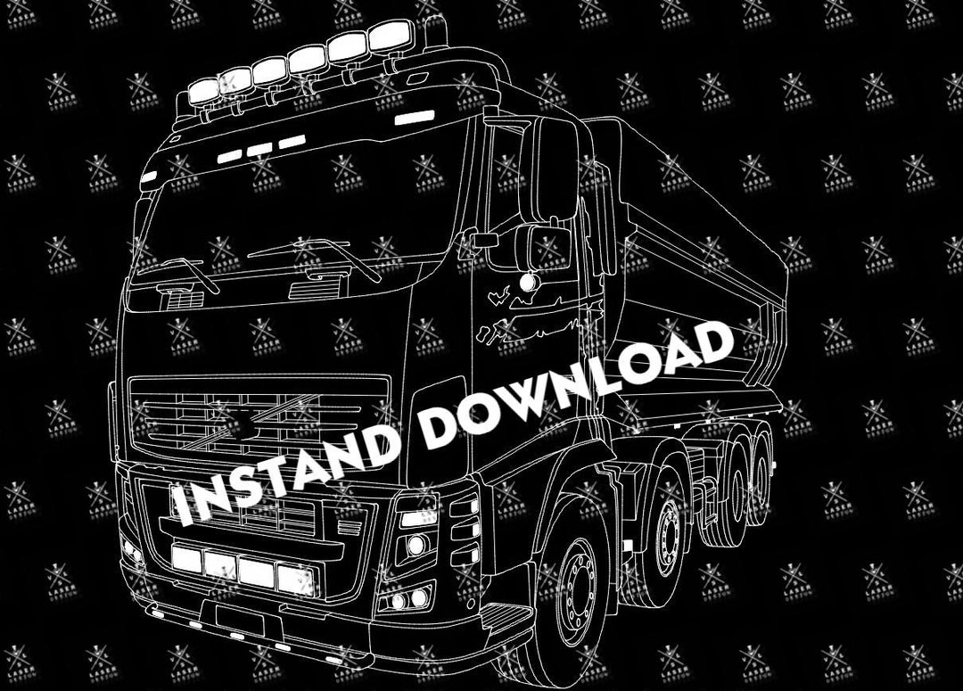 VOLVO FH 12 8X4 Version2 Drawing Angrave File - Etsy