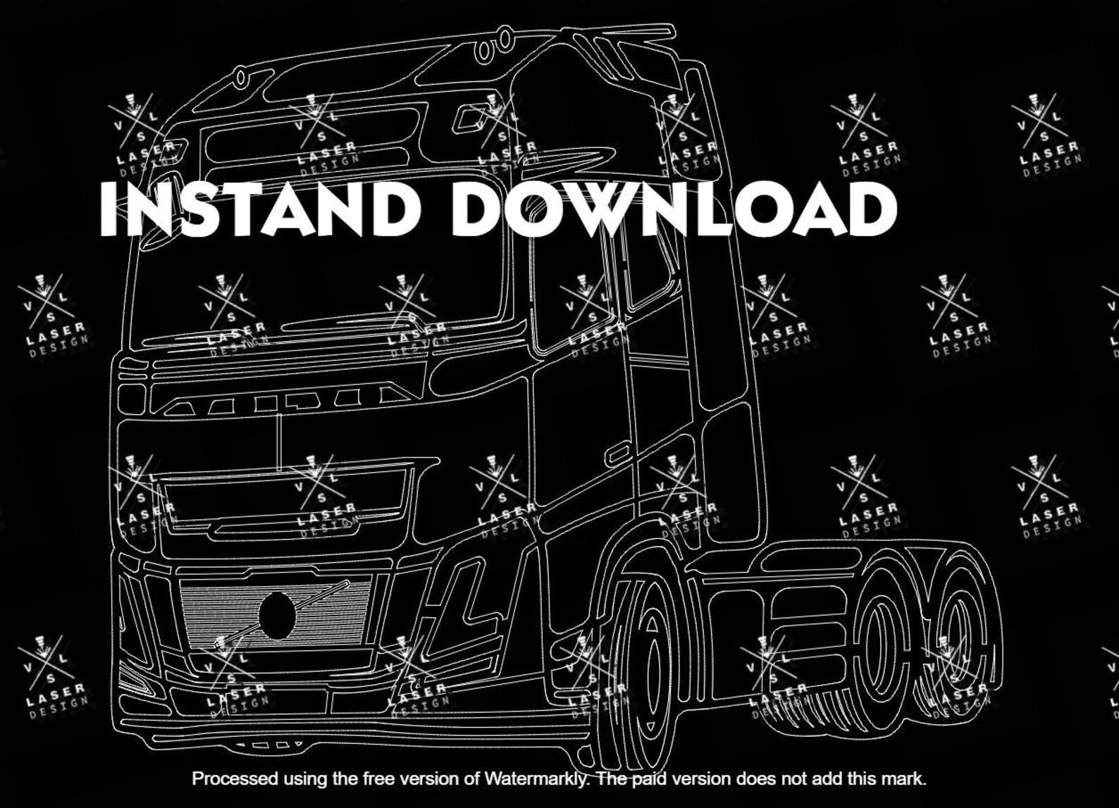 VOLVO FH AERO Truck Silhouette Wallart Drawing Engrave Cut File - Etsy