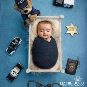 Police, Police Teddy, Police Car, Newborn Digital Backdrop, Newborn ...