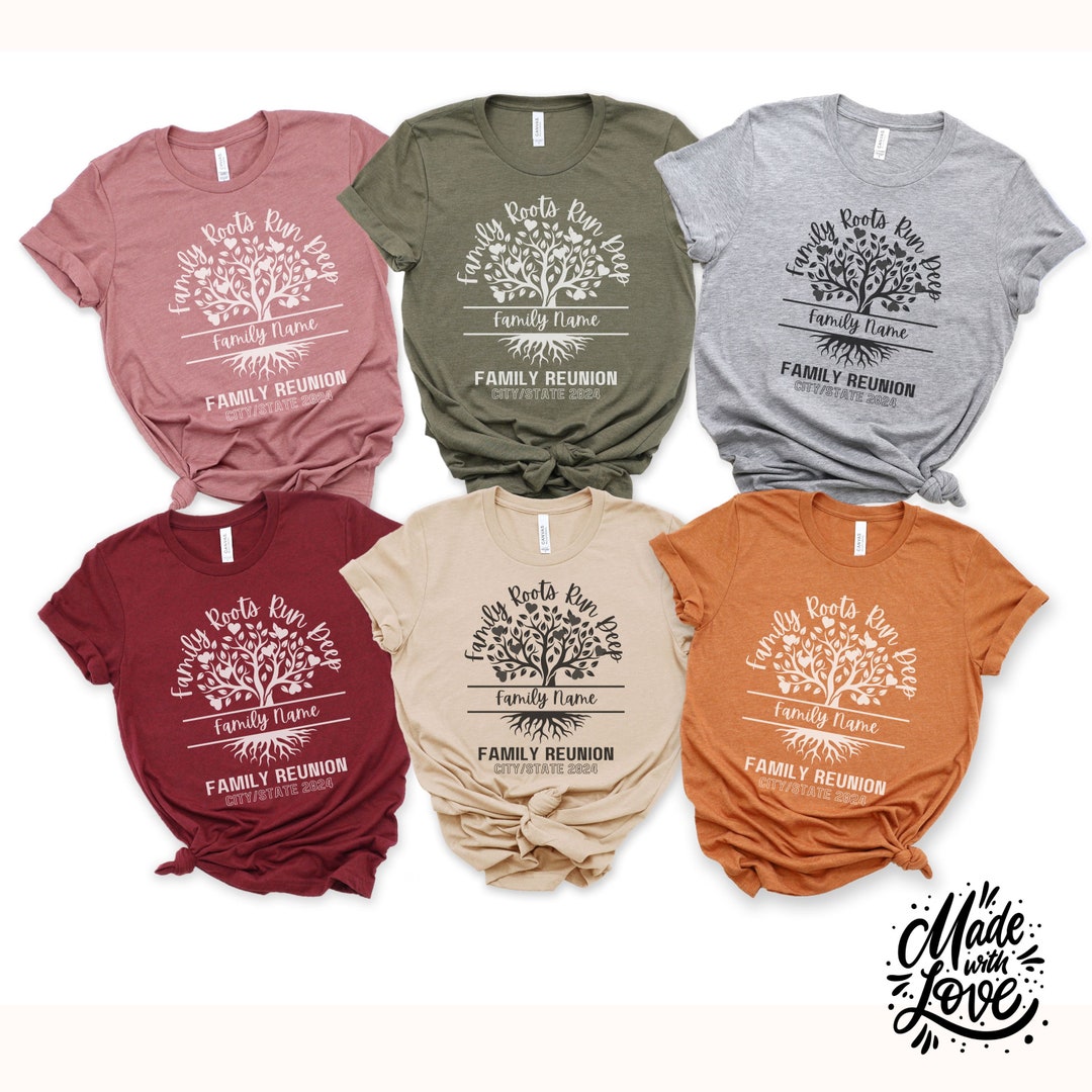 Personalized Family Reunion Shirt | Family Tree Roots Design | Custom ...
