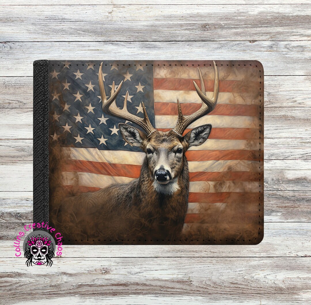 Men's Wallet, Father's Day Gift, Deer Wallet, America, Gift for Hunters ...