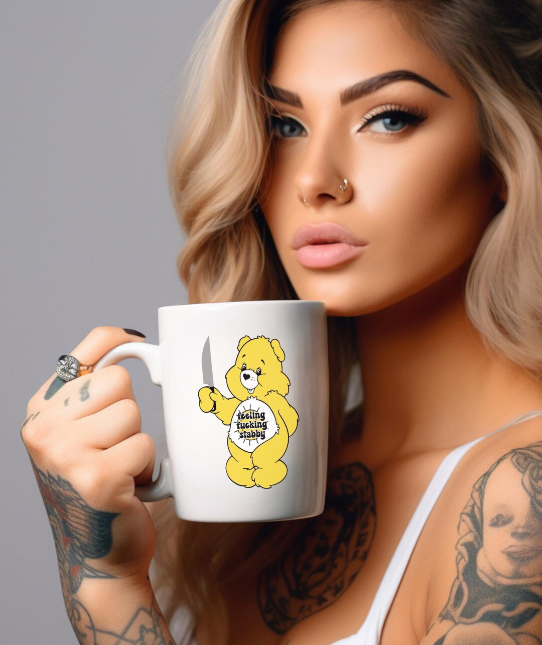 Swear Bear Mug, Funny Coffee Cup, Adult Humor Cup - Etsy