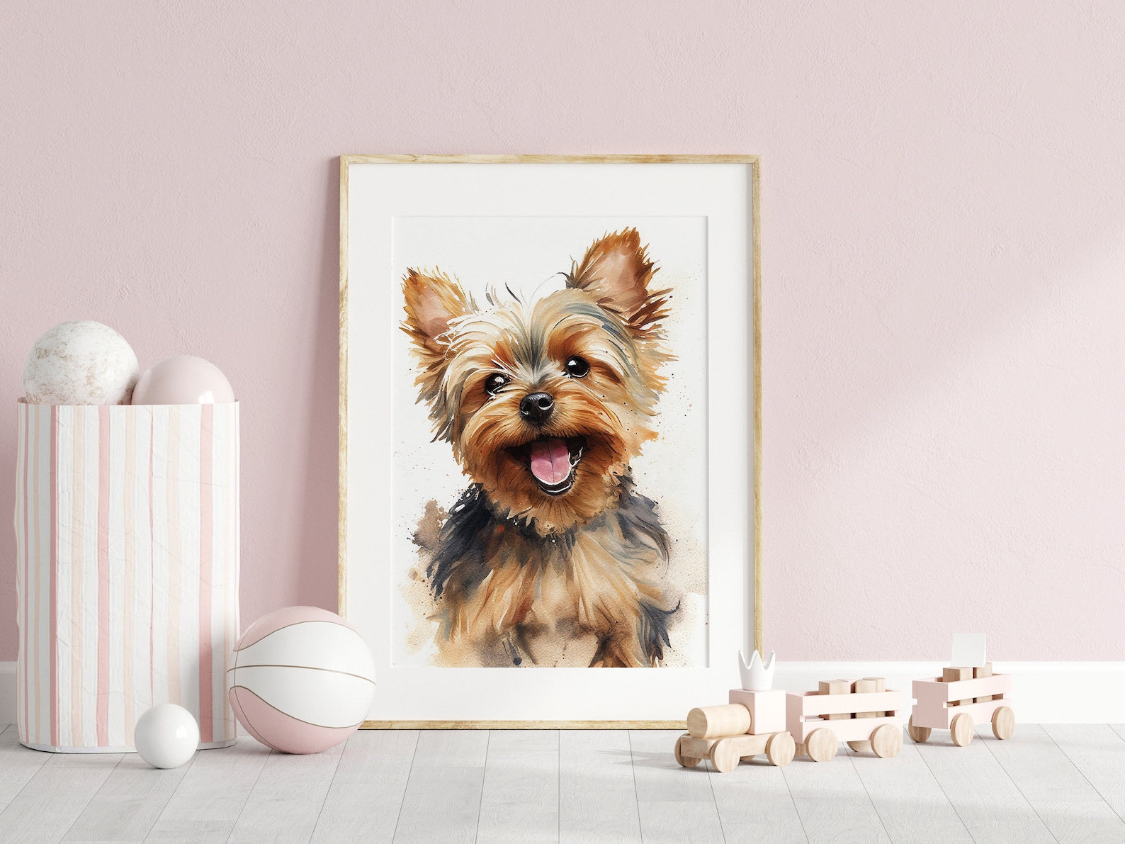 Yorkshire Terrier Watercolor | Adorable Printable Wall Art | Yorkie ...