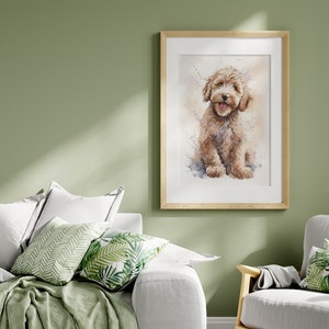 Labradoodle Watercolor | Adorable Printable Wall Art - Etsy