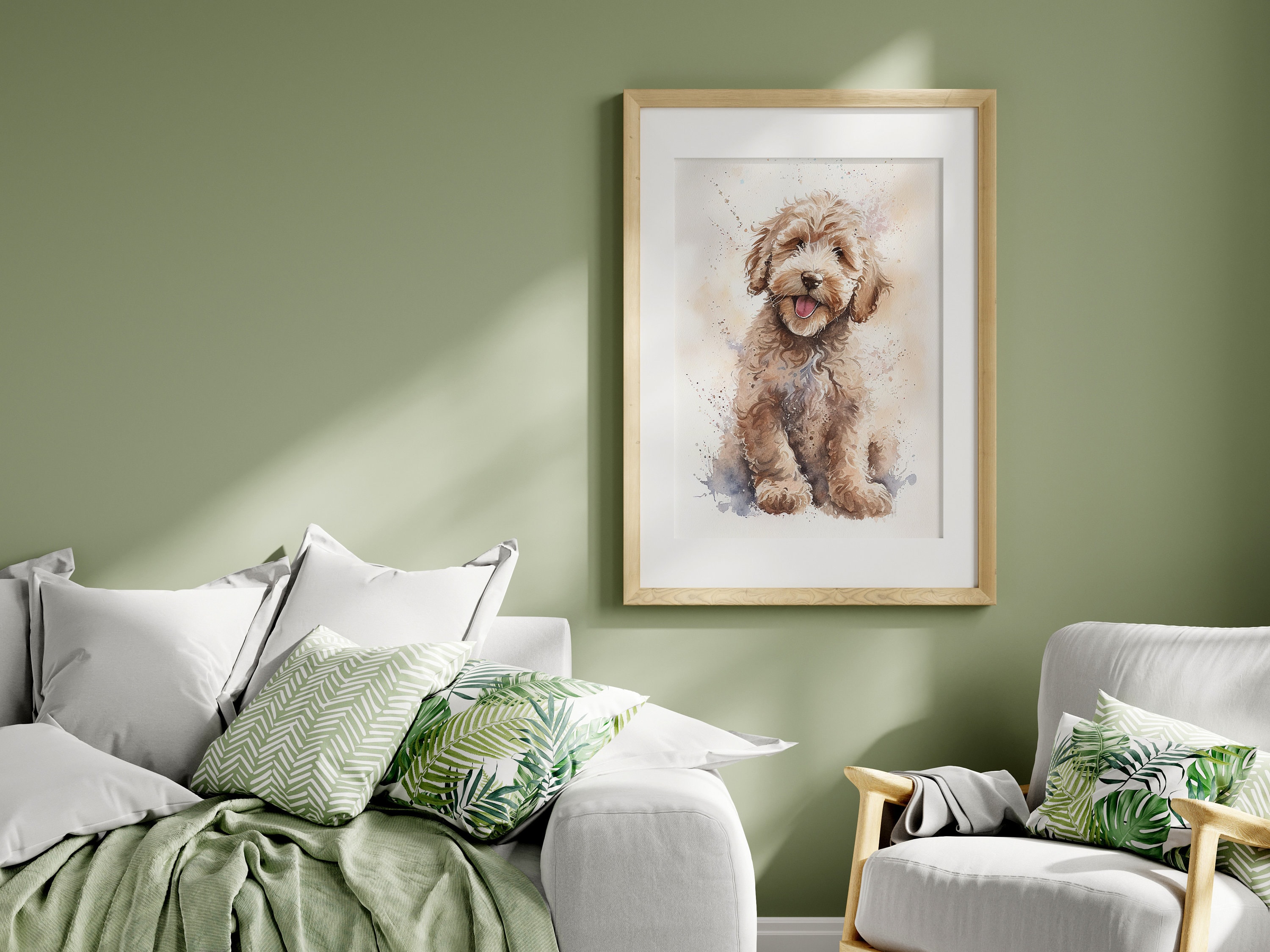 Labradoodle Watercolor Adorable Printable Wall Art - Etsy