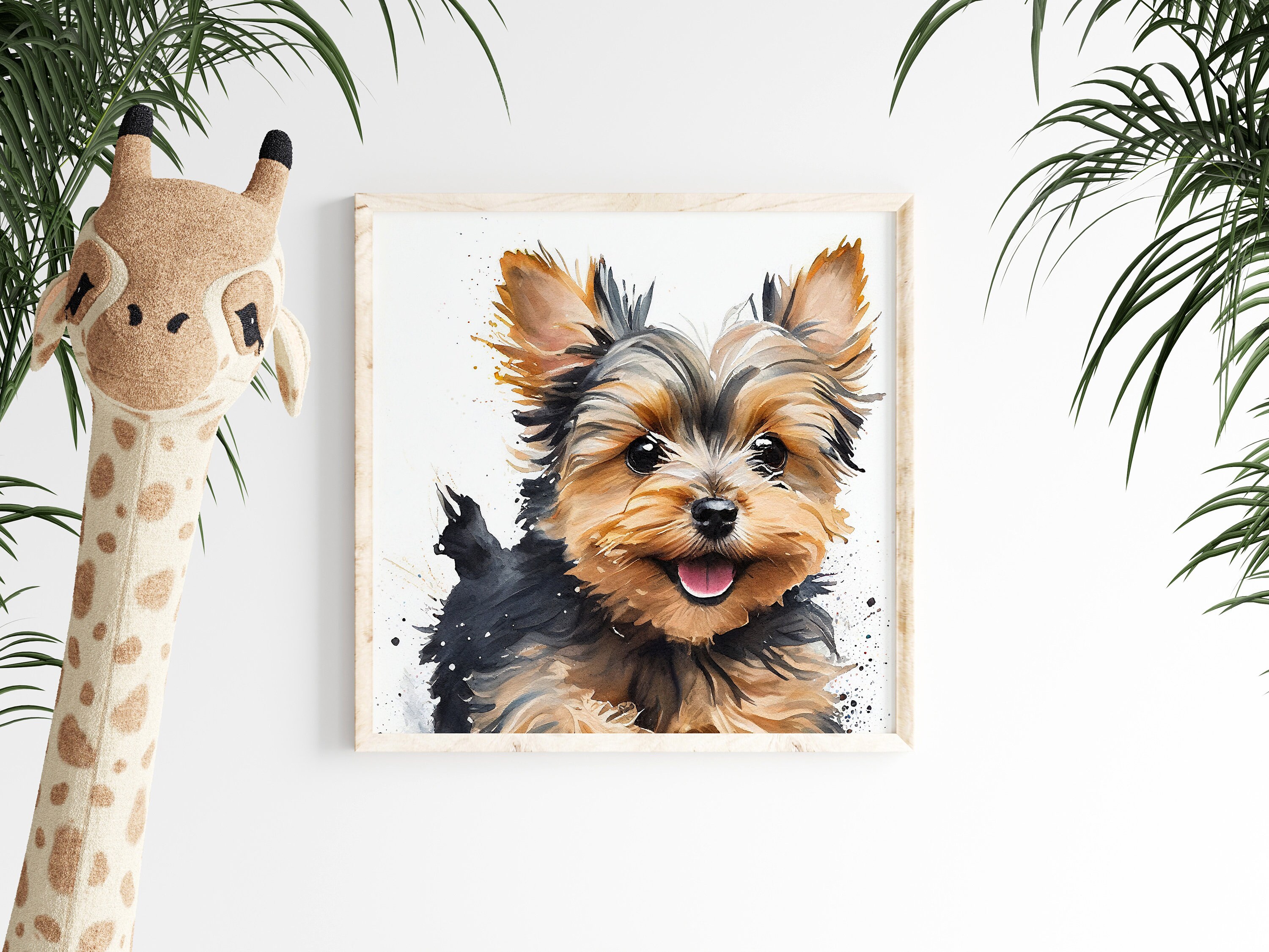 Yorkie Nursery Wall Art | Yorkshire Terrier Gift | Yorkie Mom | Yorkie ...