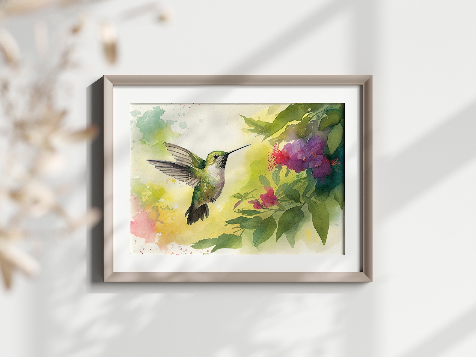 Hummingbird Watercolor | Stunning Printable Wall Art - Etsy