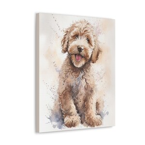 Labradoodle Watercolor Canvas Print | Labradoodle Lover Gift ...