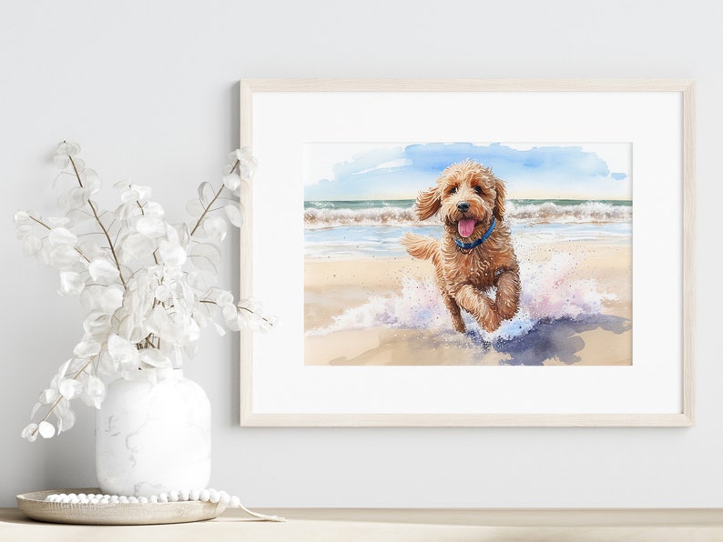 Labradoodle Watercolor Adorable Printable Wall Art - Etsy
