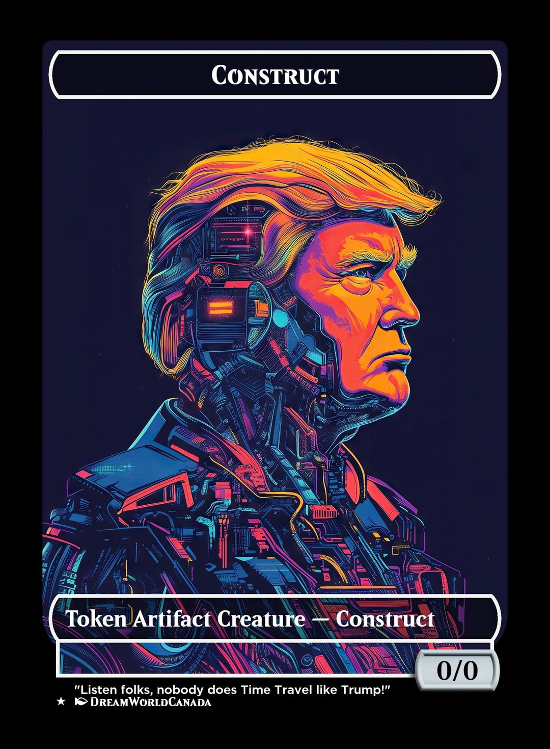 Double-sided Donald Trump Construct Token for Urza's Saga MTG Magic the ...