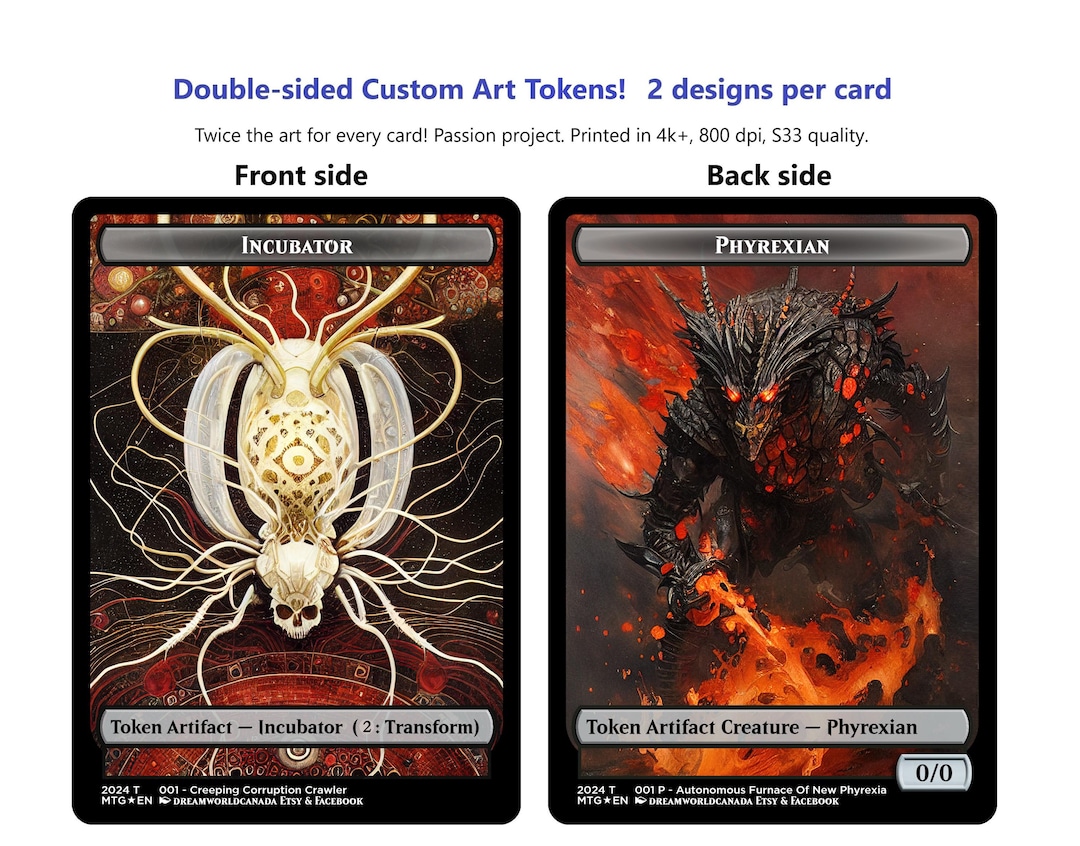Incubator Phyrexian Token Custom Art for Elesh Norn and Sunfall! Canada ...