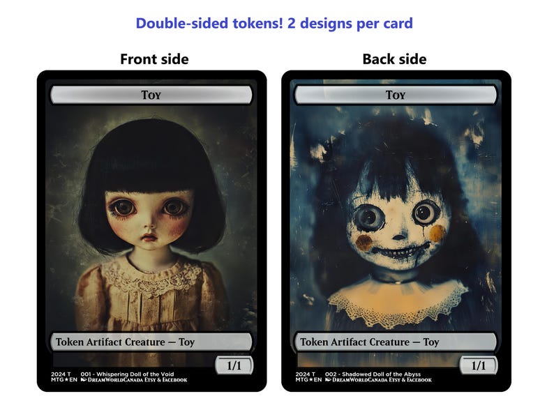Custom Art Junji Ito Toy Token for Dollmaker's Shop // Porcelain ...