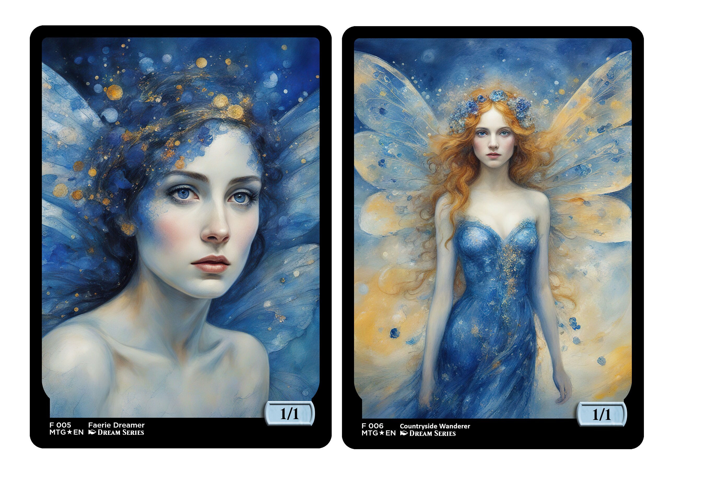 Gustav Klimt and Famous Artist Inspired Custom Art Faerie Tokens for ...