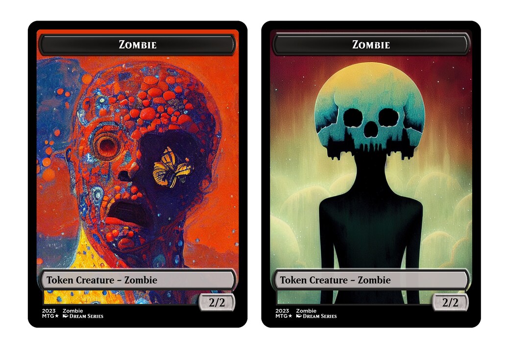 Zombie Token Custom for Grave Titan! Liliana, Death's Majesty, Kalitas ...