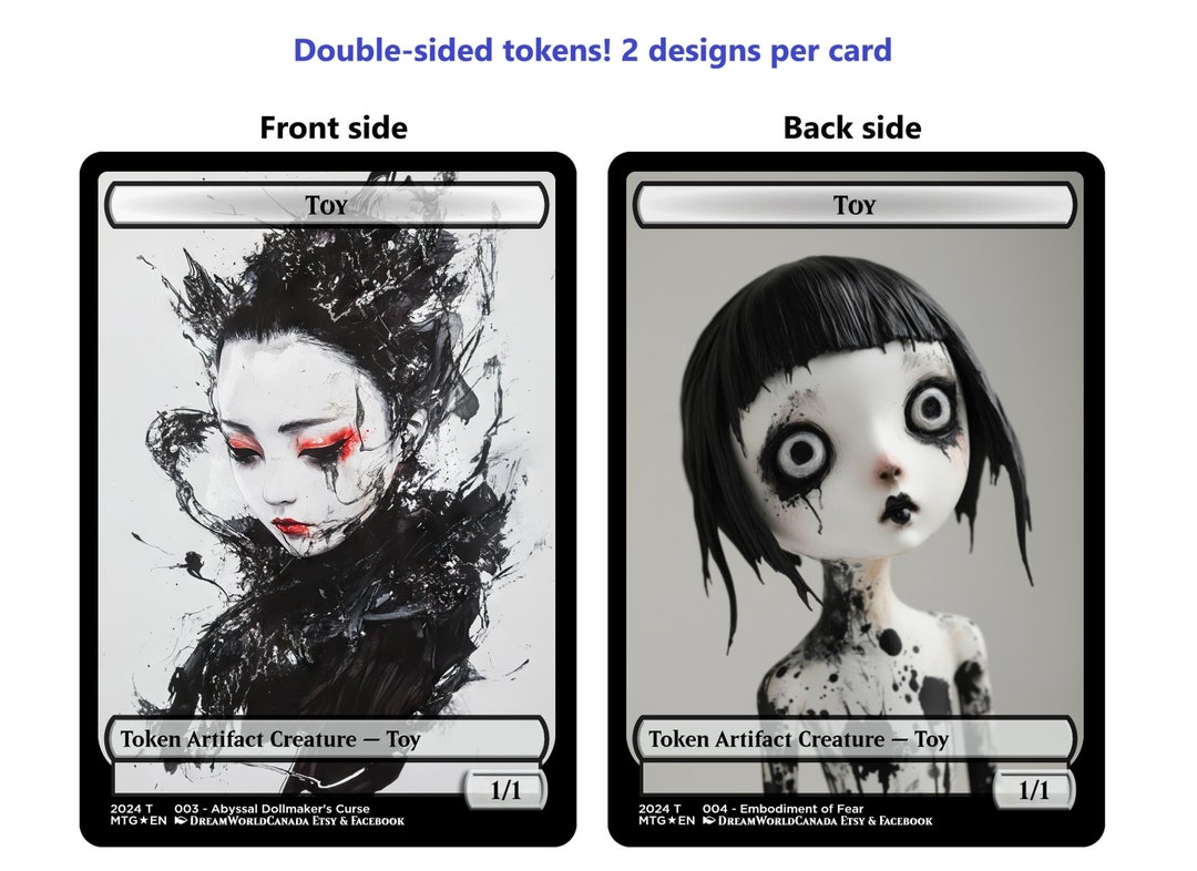 Custom Art Junji Ito Toy Token for Dollmaker's Shop // Porcelain ...