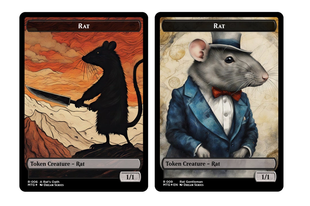 Van Gogh and Famous Artist Inspired Custom Art Rat Tokens for Song of ...