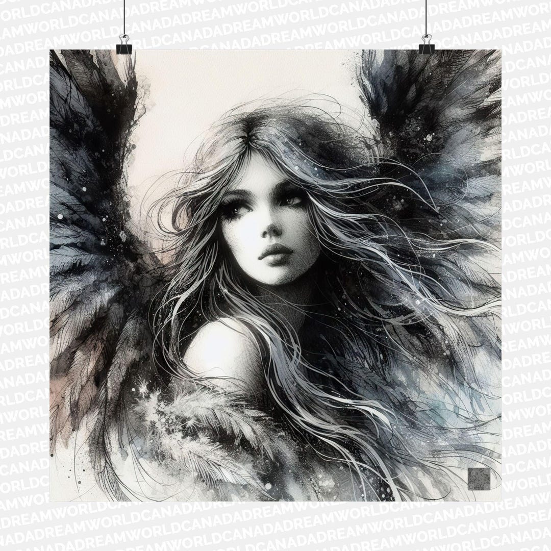 Beautiful Angel Quality Wall Art Poster. Museum-grade Archival Paper ...