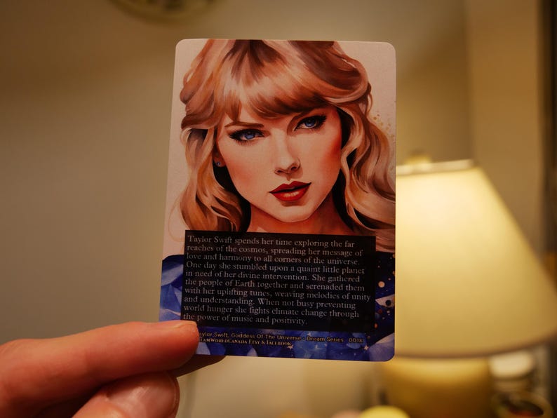 Taylor Swift Goddess Custom Rare Trading Card! Masterpiece Eras Concert ...
