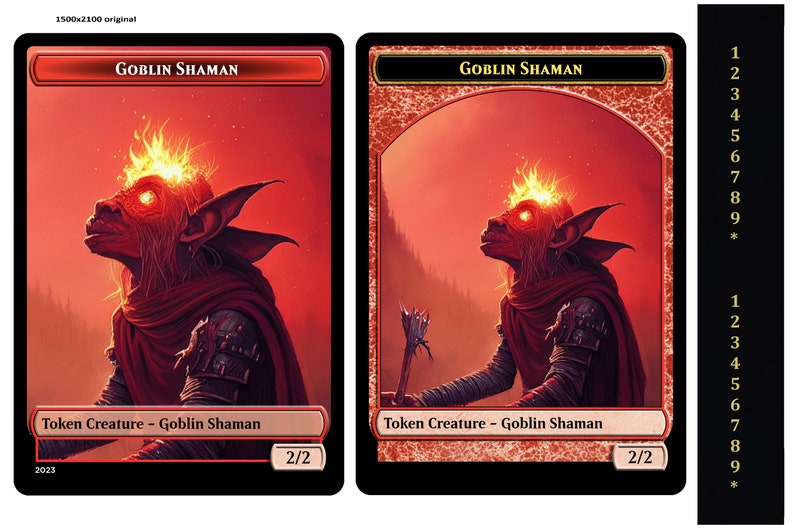 Fable of the Mirror-breaker Custom Art Goblin Shaman Token Canada MTG ...
