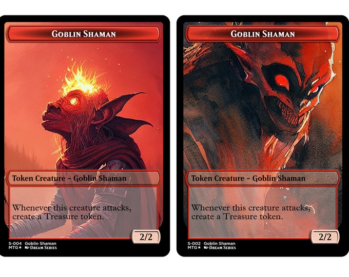 Goblin Shaman Token Custom Altered MTG Magic the Gathering Fantasy ...