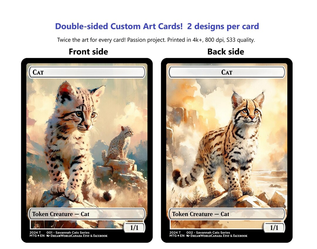 Custom Art Cat Token for Basri, Tomorrow's Champion, Ocelot Pride ...