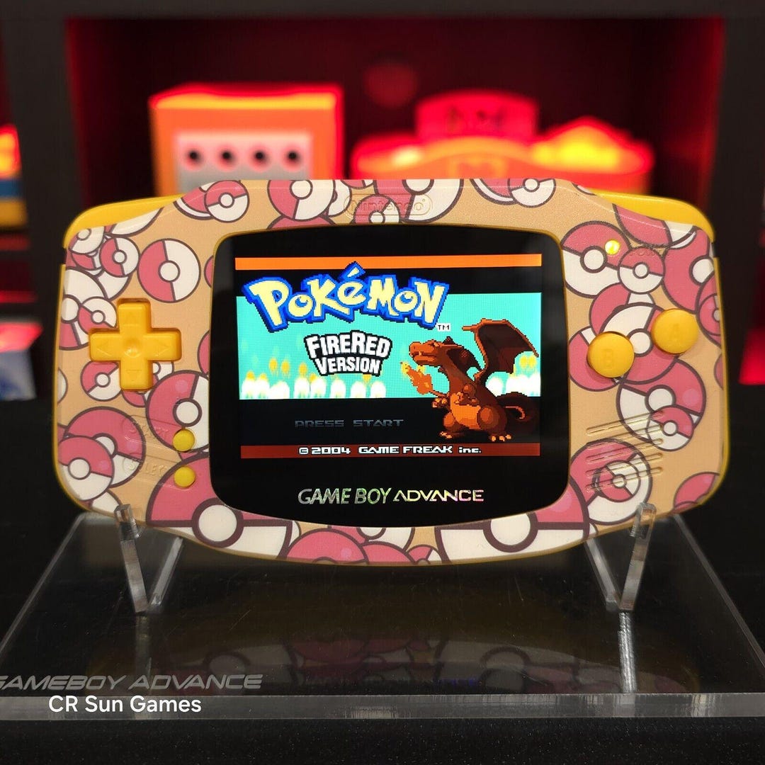 Pokemon Pokeball Game Boy Advance GBA Ips V5 Usb-c 1800 Mah ...