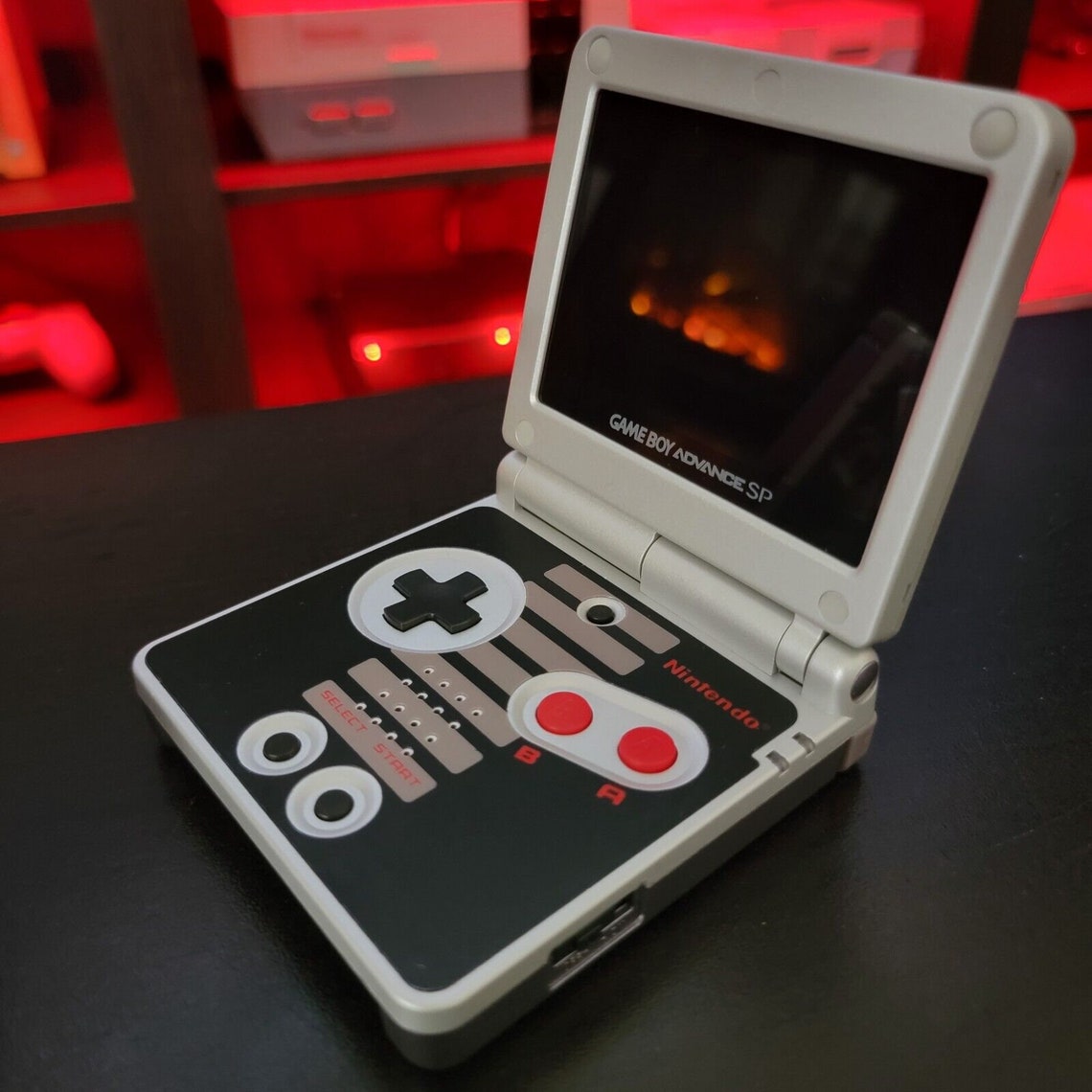 Nes Edition Game Boy Advance SP GBA SP Ips Screen Mod Brightness ...