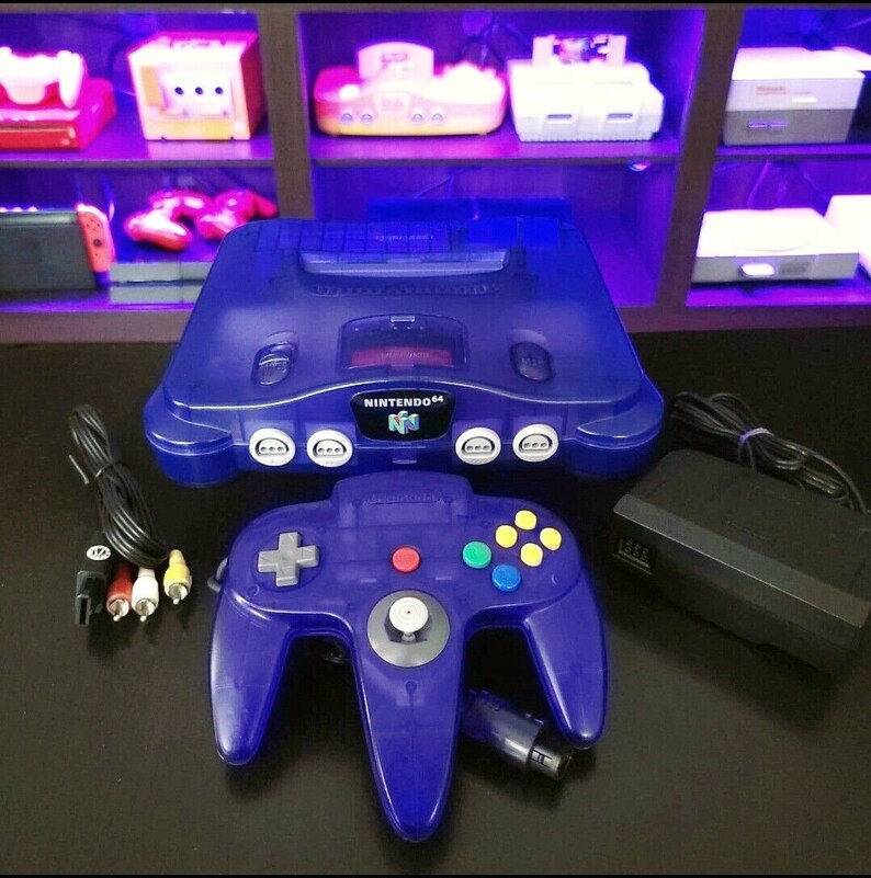 Clear Grape Funtastic Purple Nintendo 64 N64 Console Set - Etsy