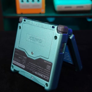 Metallic Teal Nintendo Game Boy Advance GBA SP IPS Mod Adjustable ...