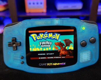 White Game Boy Advance GBA Console With Ips V5 Backlight Backlit LCD ...