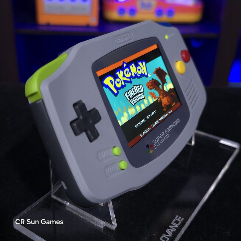 Famicom Gameboy Advance GBA Ips V5 LCD Usb-c 1800 Mah Rechargeable ...