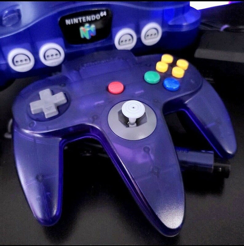 Clear Grape Funtastic Purple Nintendo 64 N64 Console Set - Etsy