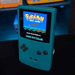 Teal Gameboy Color Console OLED Touch Screen and USB-C Rechargeable ...