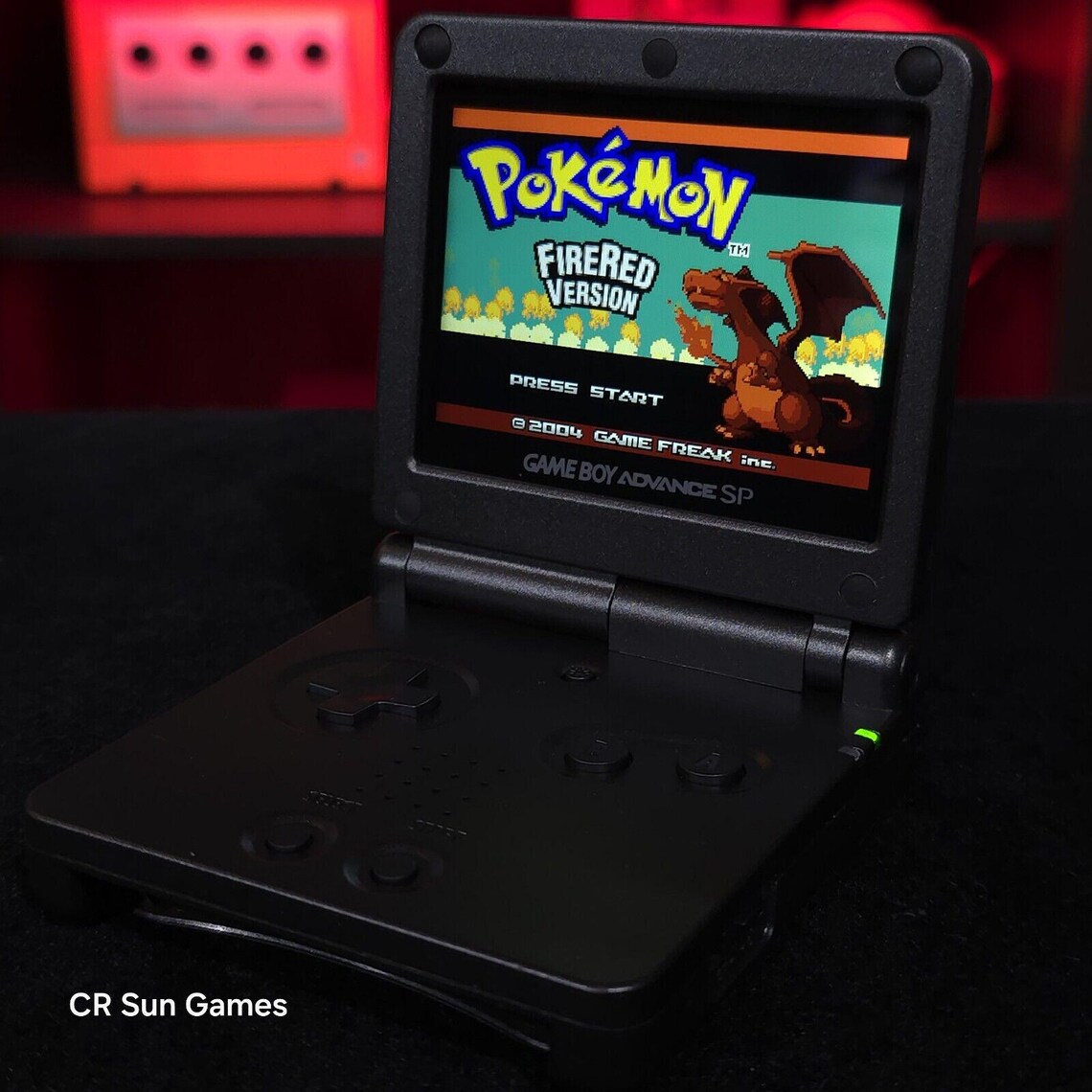 Black on Black Nintendo Game Boy Advance SP GBA SP Ips Mod Adjustable Brightness - Etsy