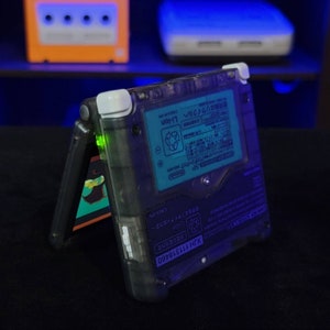 Smoke Grey Nintendo Game Boy Advance GBA SP IPS Adjustable Brightness ...