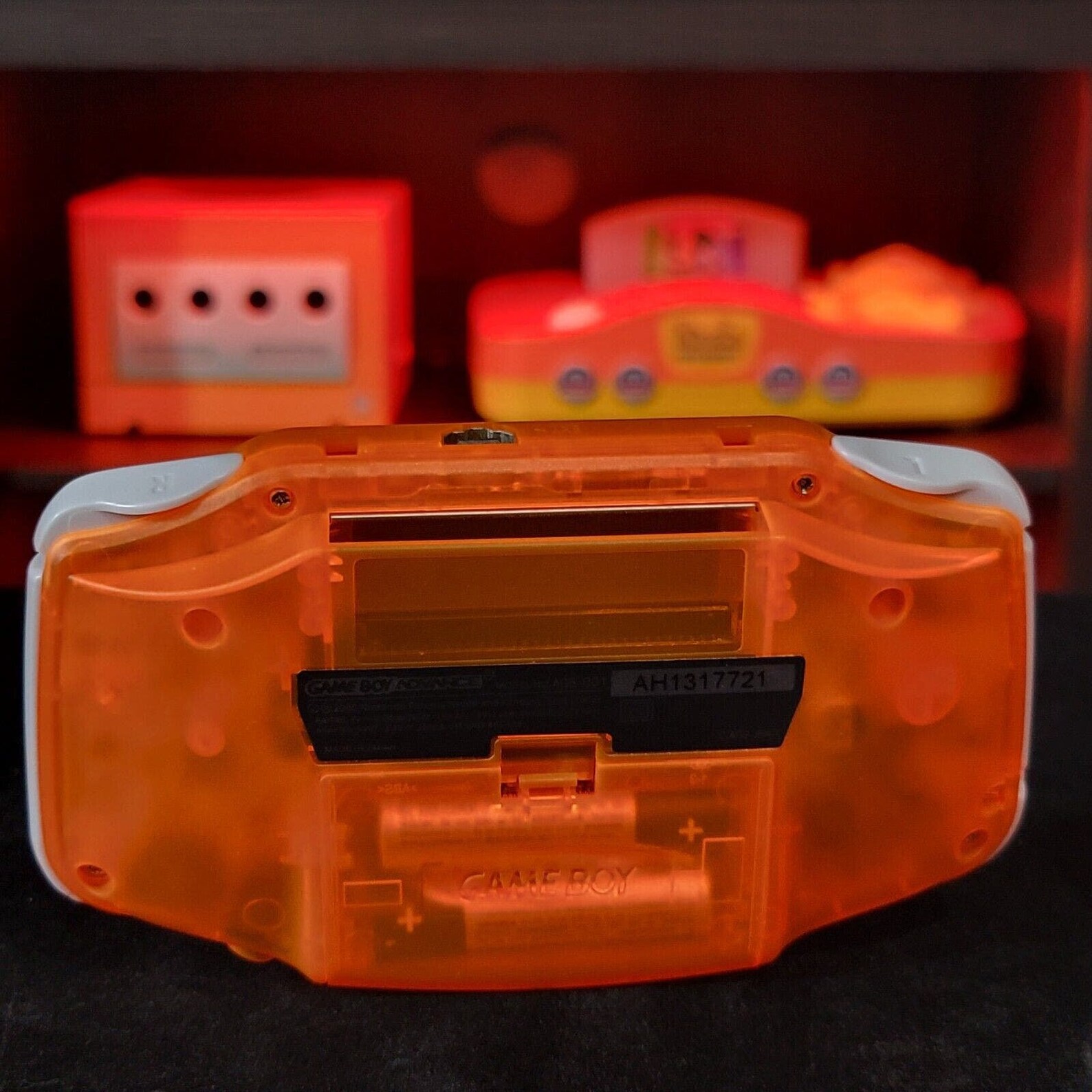 Clear Orange Game Boy Advance GBA Console With Ips Backlight Backlit ...