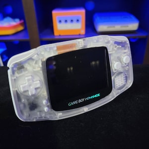 Clear Gameboy Advance GBA Console With Ips V2 Backlight Backlit LCD Mod ...