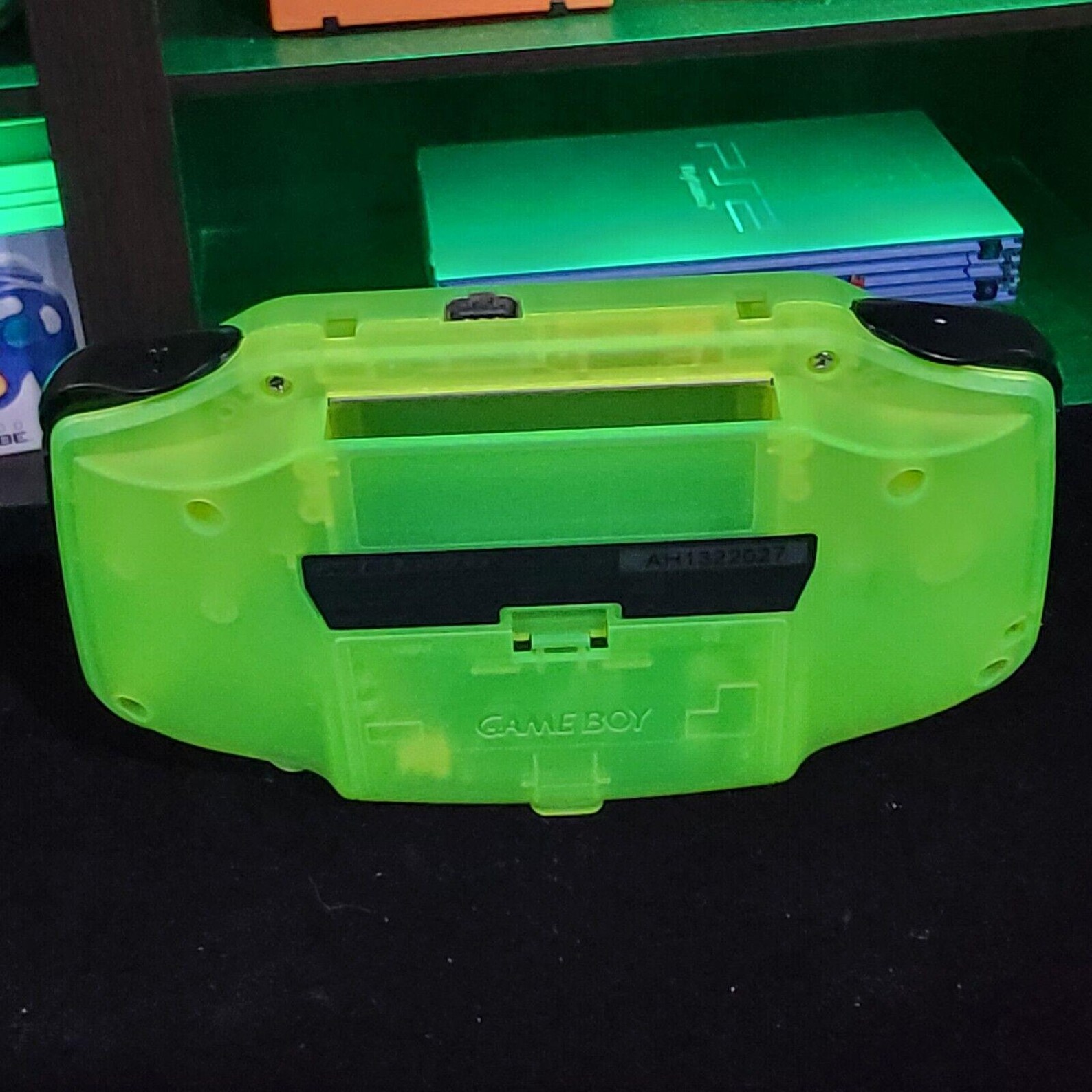 Glow in the Dark Green Game Boy Advance GBA With Ips V5 and USB-C Mods ...