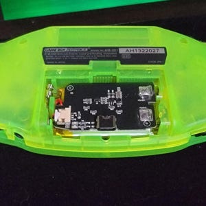 Glow in the Dark Green Game Boy Advance GBA With Ips V5 and USB-C Mods ...